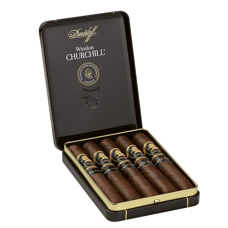Davidoff Winston Churchill The Late Hour Petit Panetela 5Pk | JR Cigar
