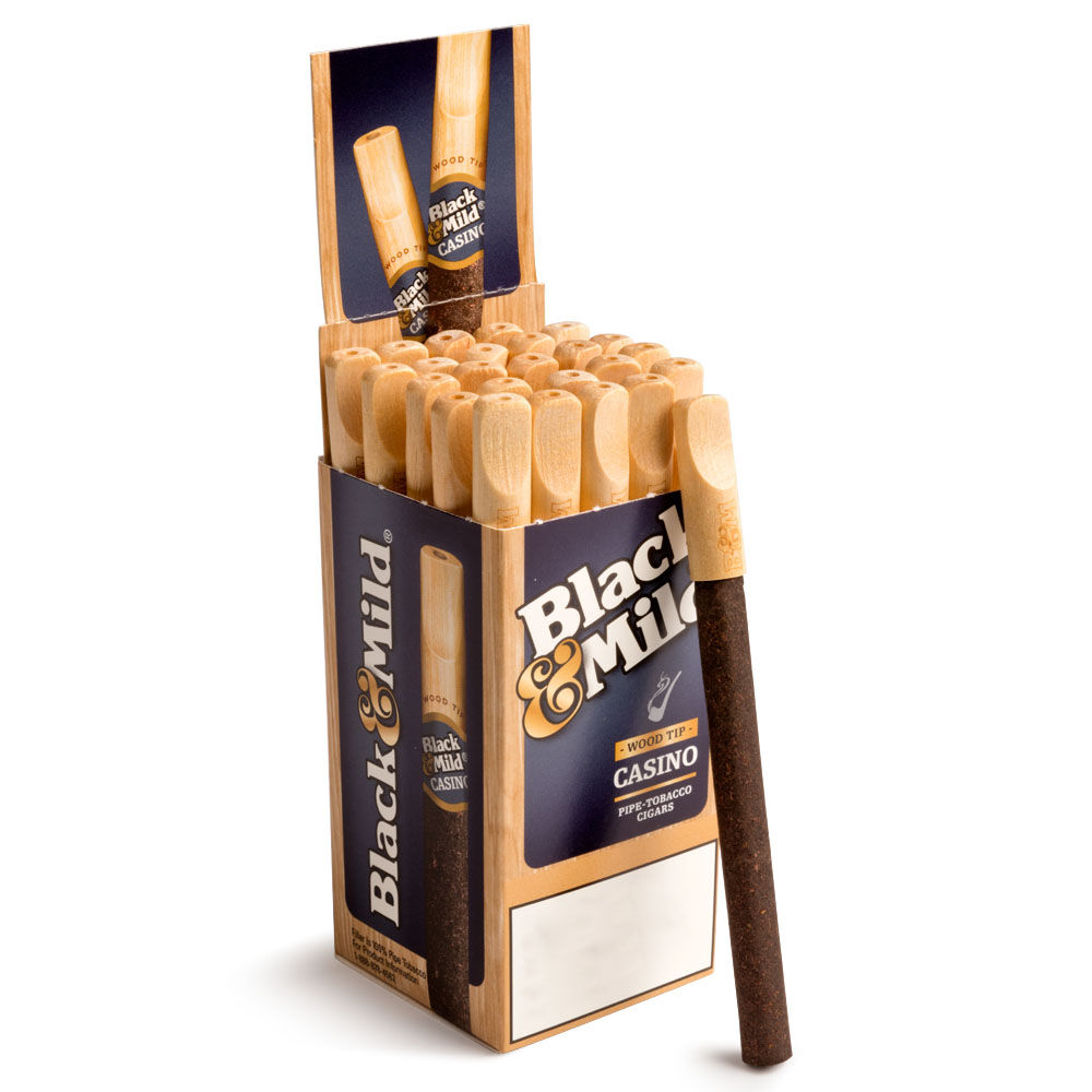 Black & Mild Cigars Wood Tip Casino | JR Cigar