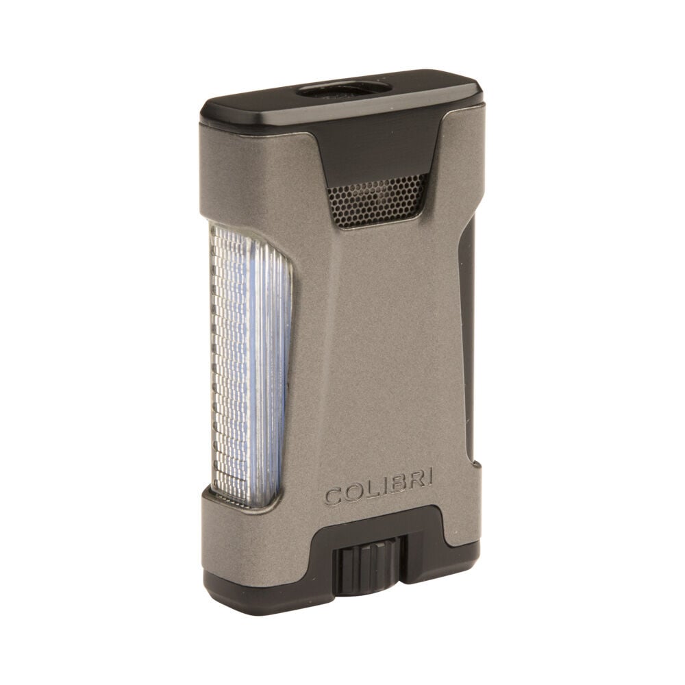 Colibri Cigar Lighters Rebel Double Flame Gunmetal/Black Lighter