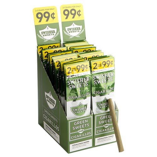 Cigarillos Green Sweet - Swisher Sweets Cigars | JRCigars