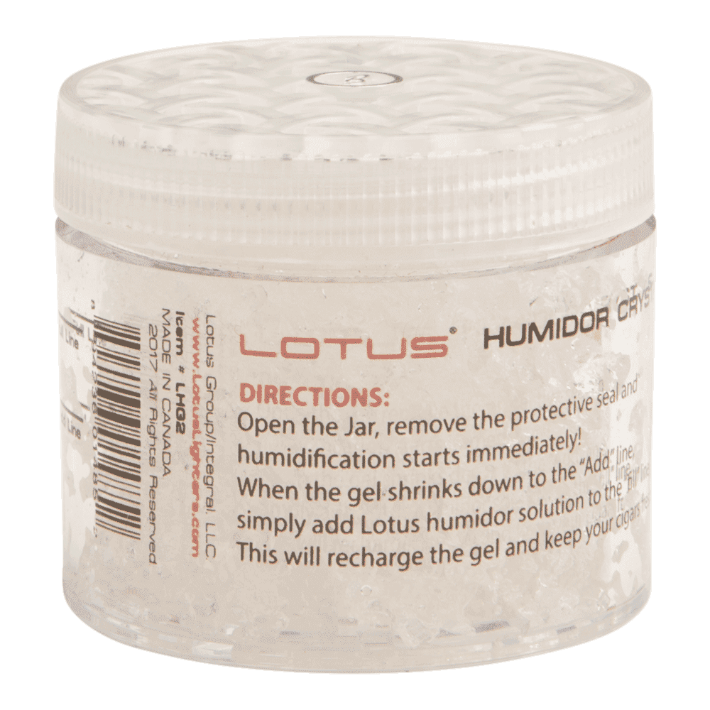 Humidifiers Lotus Crystal Gel Jar 2oz | JR Cigar