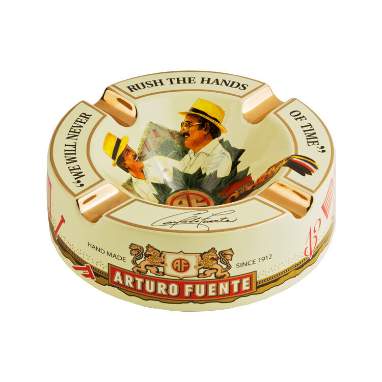 Cigar Ashtrays Hands of Time White Ceramic | JR Cigar